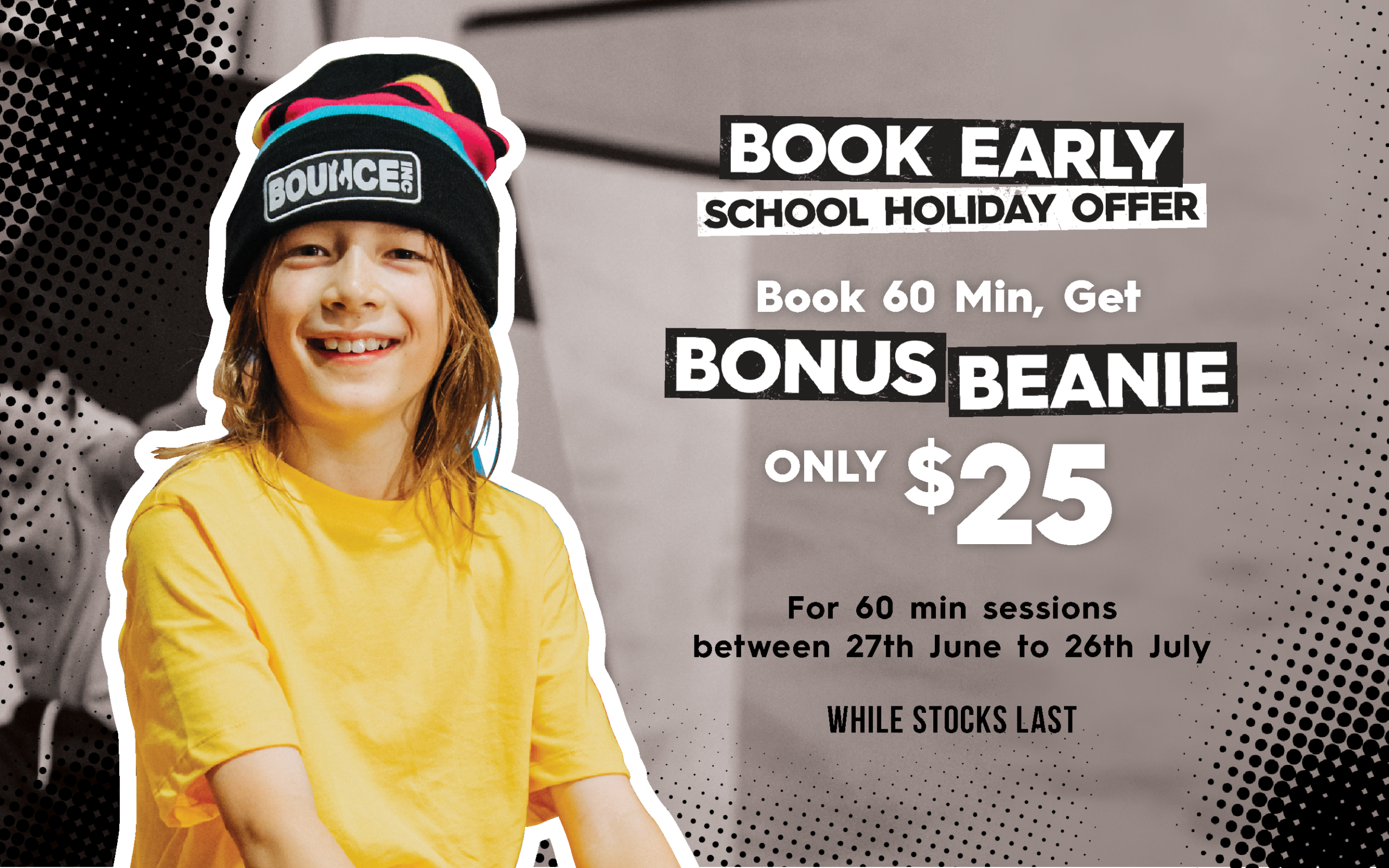 Book Early School Holiday Offer - BOUNCE Inc Australia | Indoor Action ...